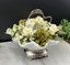 Antique ESSEX Silverplate BRIDAL BASKET Milk Glass Daisy Button 11 ...