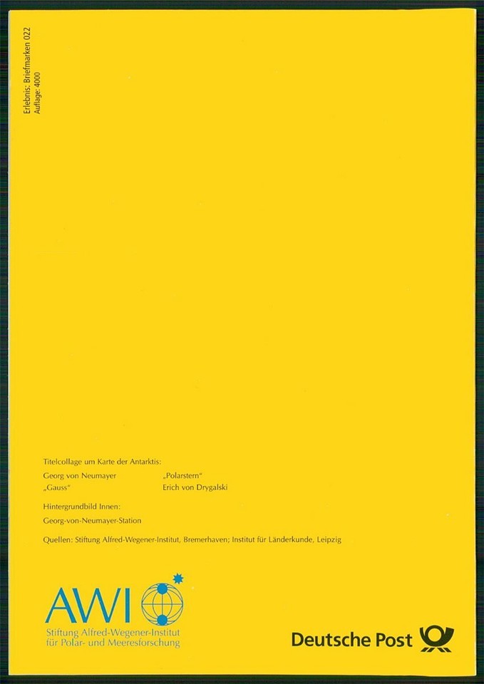 GERMANY FOLDER 2001 ANTARCTIC RESEARCH SHIPS SOUTH POLAR u485 | eBay