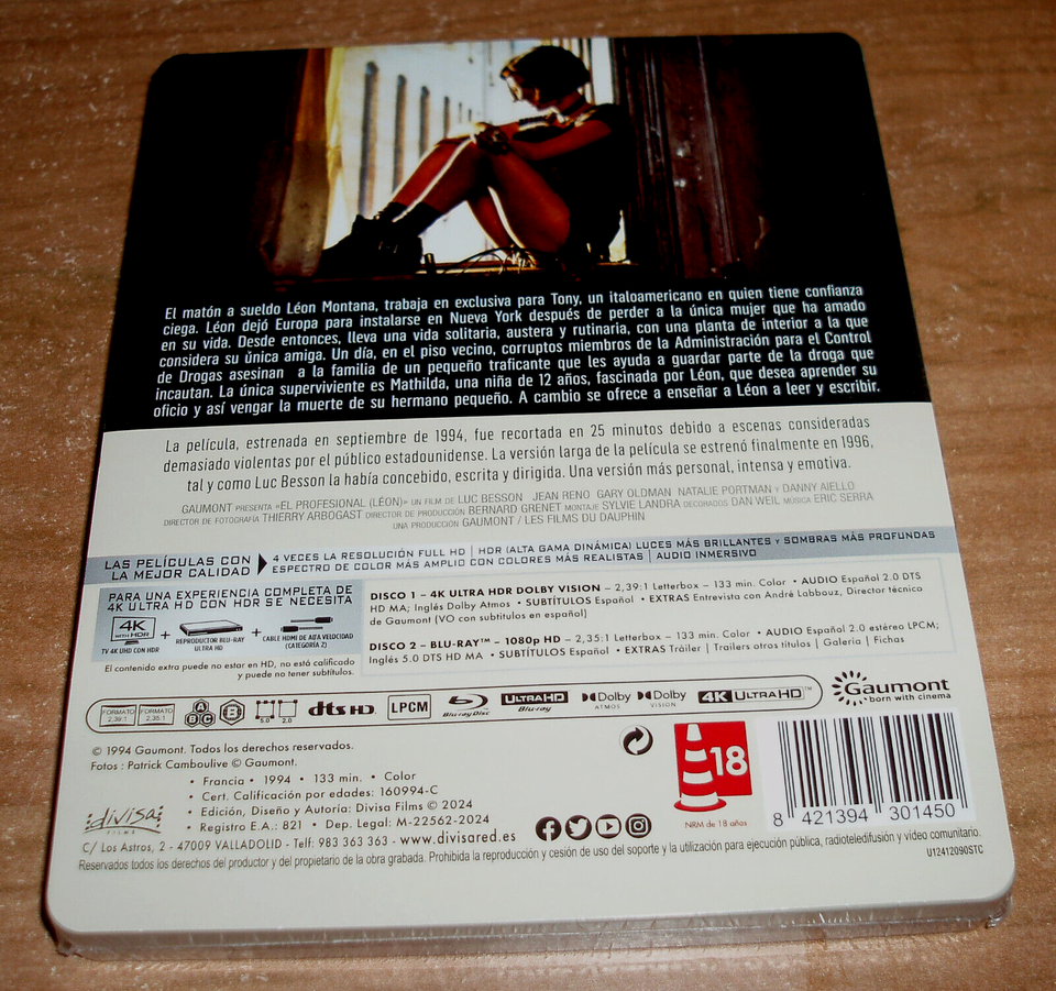 The Professional (Leon) (4K UHD (A-B-C) + Blu-Ray (B) Steelbook) New ...