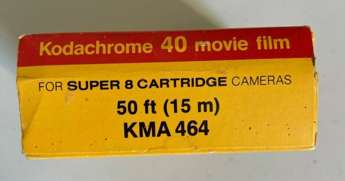 Vintage Kodachrome 40 Color Movie Film Super 8 Cartridge Type A KMA 464 ...