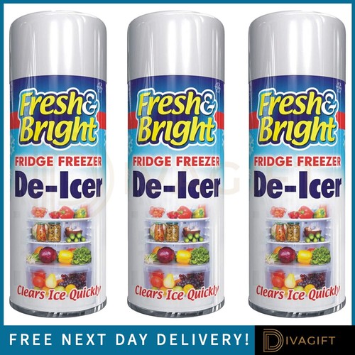 FRIDGE FREEZER DE ICER SPRAY 200ML DEFROST ICE QUICKLY ANTI BACTERIAL ...
