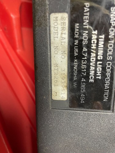 Snap-on MT2261 Tach Advanced Computerized Digital Timing Light for sale ...