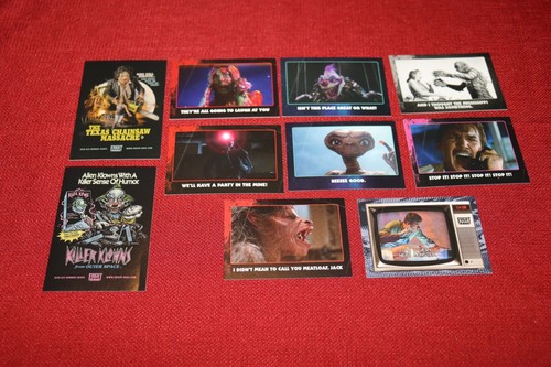 Lot of 10 Fright Rags Horror Company Stickers & Film Bookmarks Trading ...