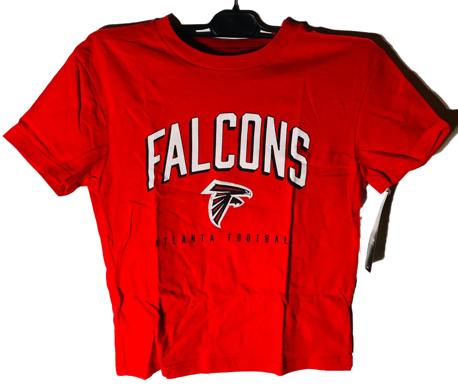 NFL Team Apparel Youth Atlanta Falcons Arch Standard Short-Sleeve T-Shirt, LARGE | eBay