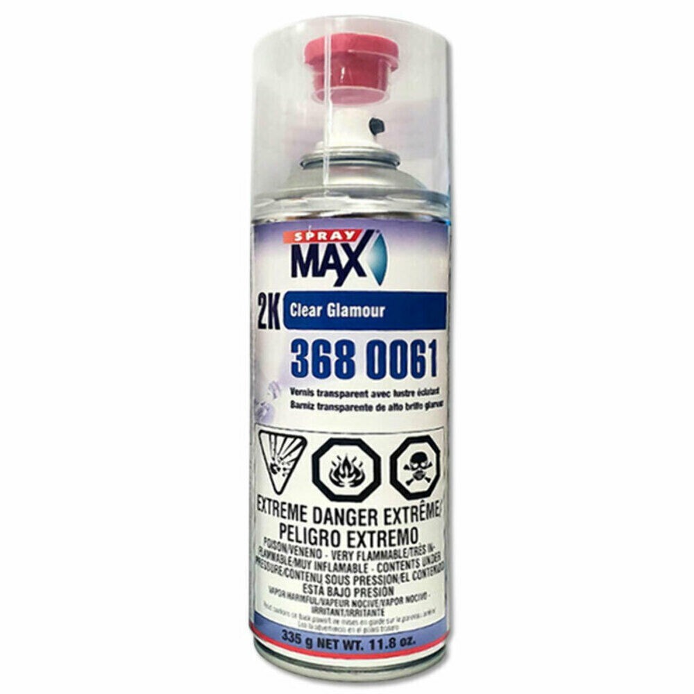 SprayMax 3680061, 2K Urethane Glamour Clear Coat, Aerosol (USC 3680061 ...