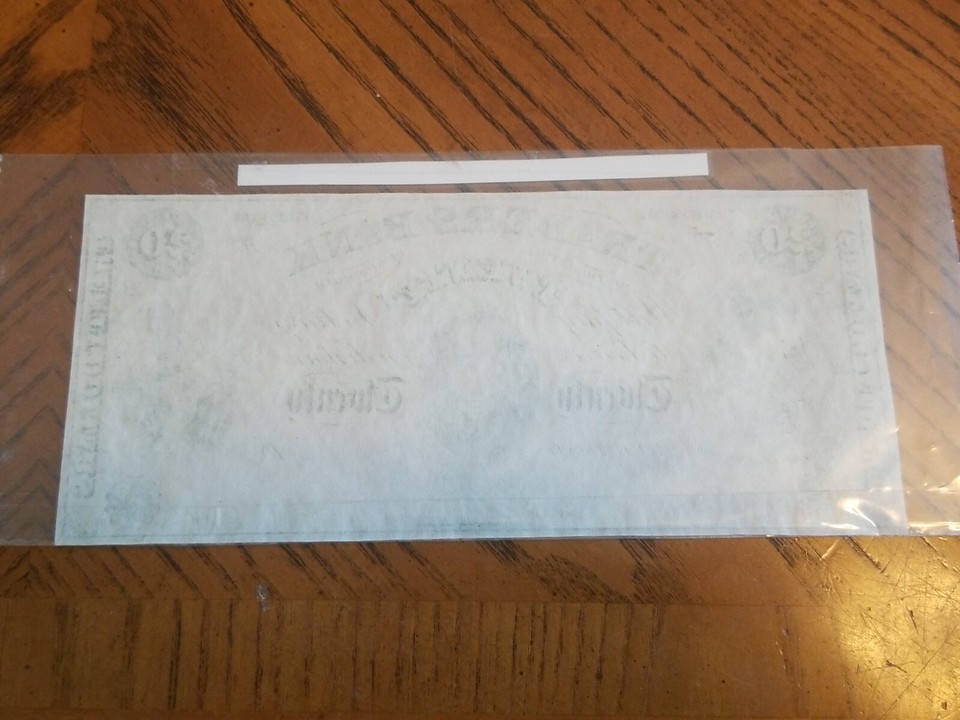USA TRADERS BANK, RICHMOND VA. NICE 20 DOLLARS 1860's American Bank ...