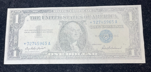 1957 US One Dollar Star Note Mint Error? Altered Note? You Judge | eBay