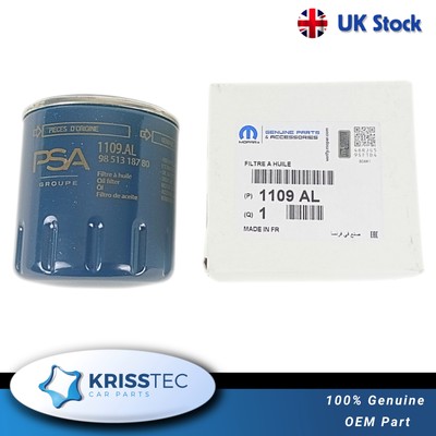 1109AL Citroen Peugeot Oil Filter Engine 1.2 PureTech Genuine | eBay UK
