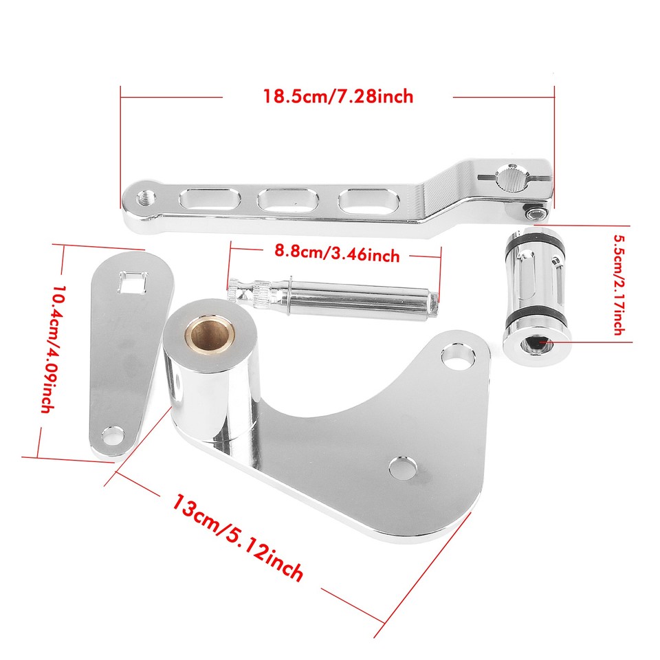 Motorcycle Jockey Clutch Foot Pedal Kit For Harley Davidson Silver ...