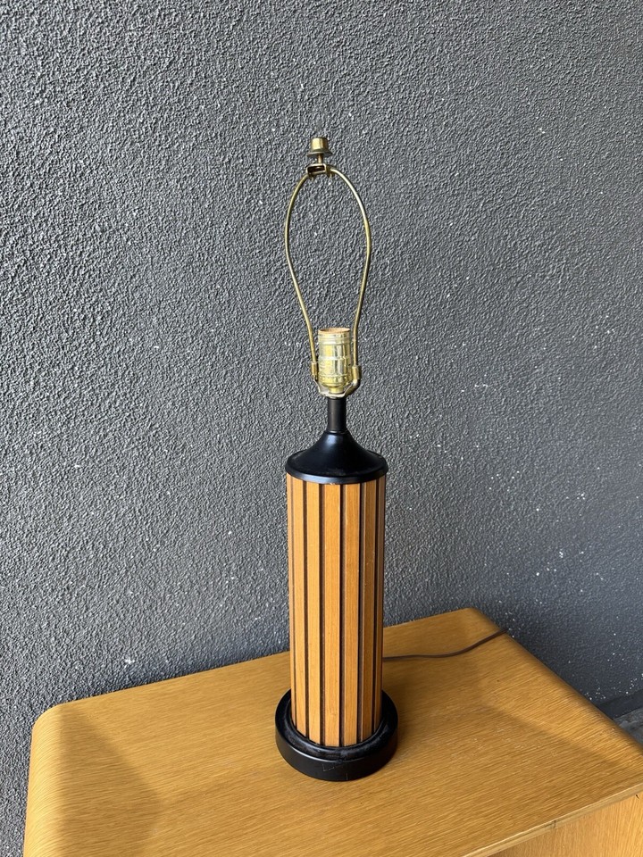 Danish Modern Gruvwood Wood Lamp Mid Century Mcm Eames Era | eBay