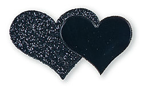 Double Heart Stickers