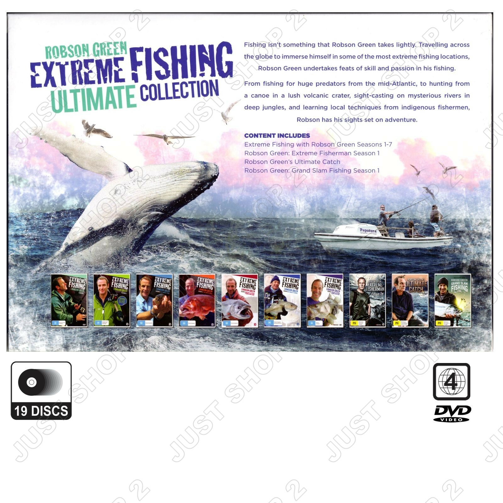 Extreme Fishing DVD : Ultimate Collection : Brand New 19 DVD Boxset ...