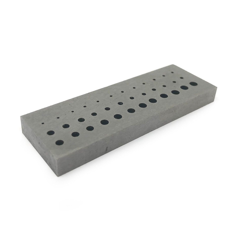Watchmakers Steel Riveting Staking Block 36 Holes 0.5mm - 3.75mm Watch ...