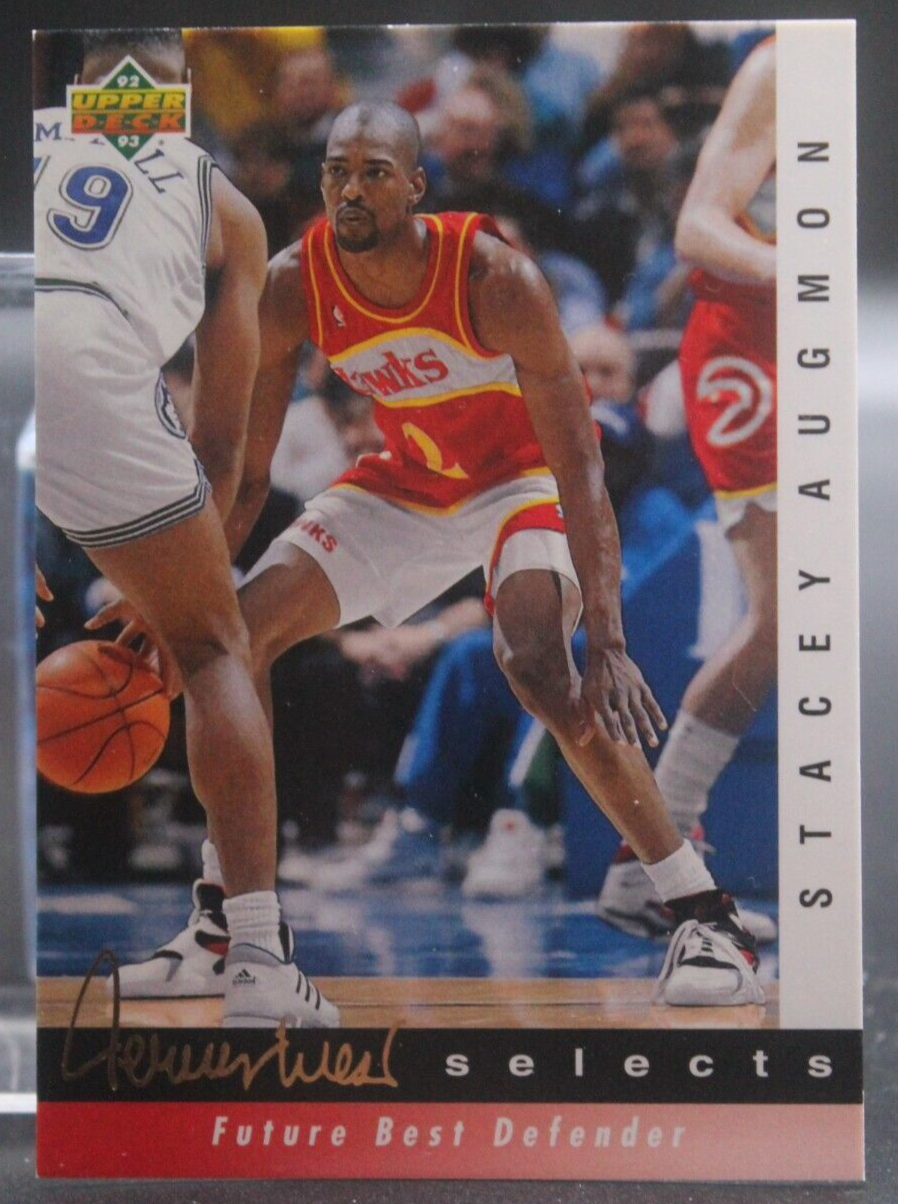 Stacey Augmon (Hawks/UNLV Rebels) 1992-1993 Upper Deck Jerry West ...