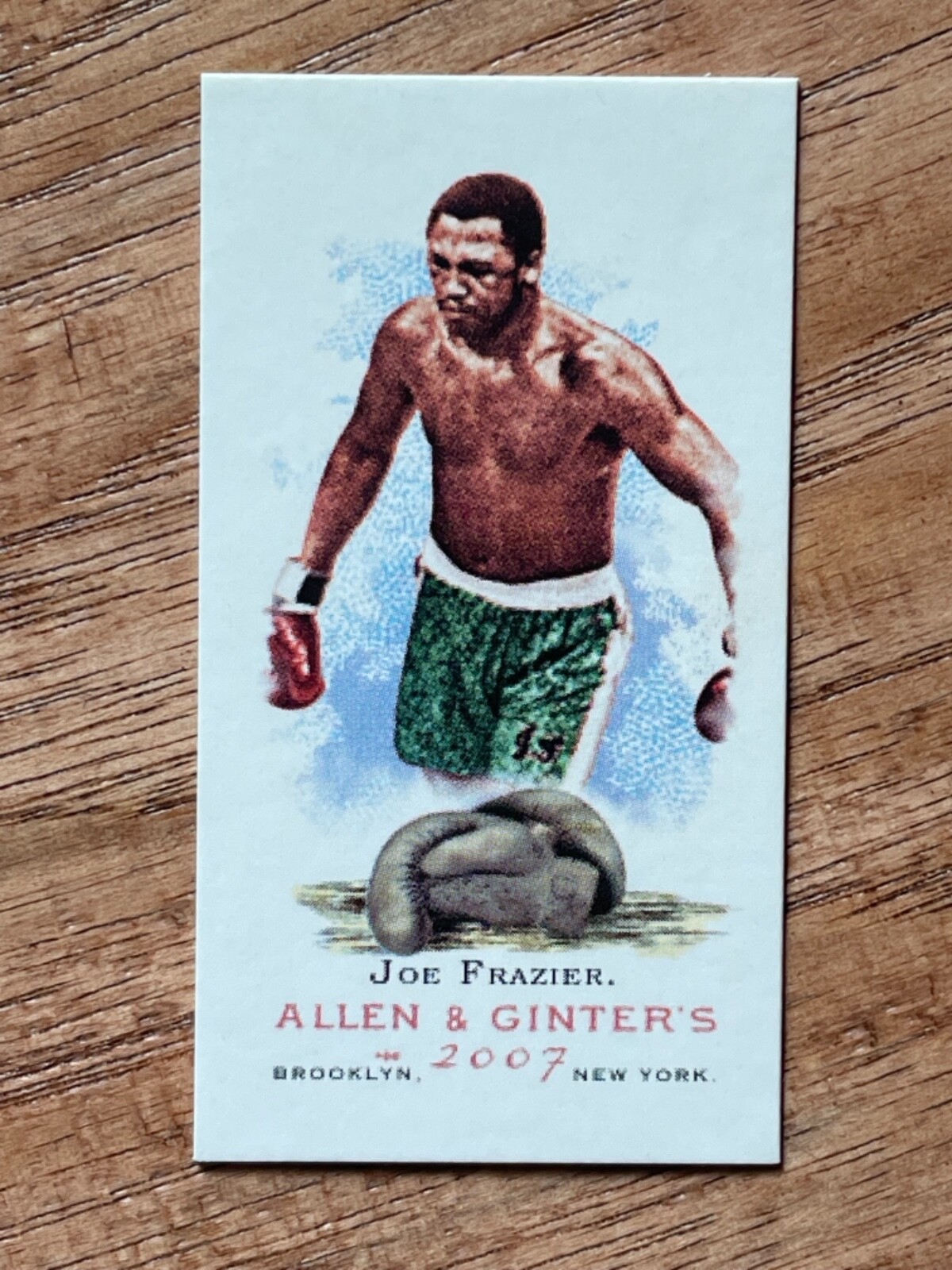 2007 TOPPS ALLEN & GINTER’S JOE FRAZIER MINI CARD Heavyweight Boxing ...