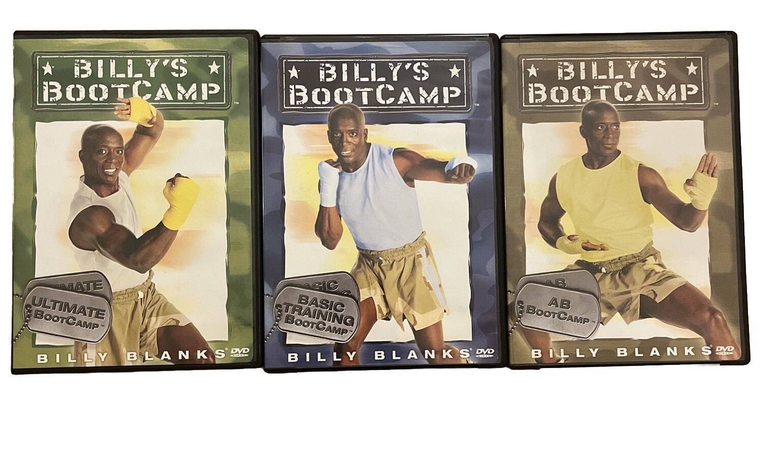 Billy's Boot camp DVD Lot Of 3- Ab, Basic Training & Ultimate Bootcamps ...