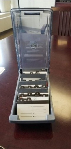 Business Card Holder Box File Storage Index Organizer Rolodex For500 ...