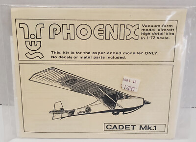 Phoenix Cadet Mk.1 Vacuform Model Aircraft Kit 1:72 Scale England ...