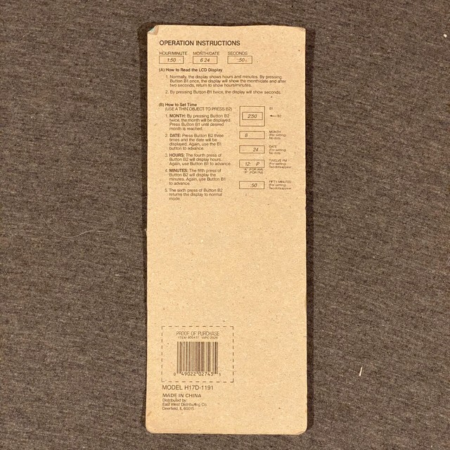 Vintage Tozai LCD Digital Watch 5 Function Quartz for sale online | eBay