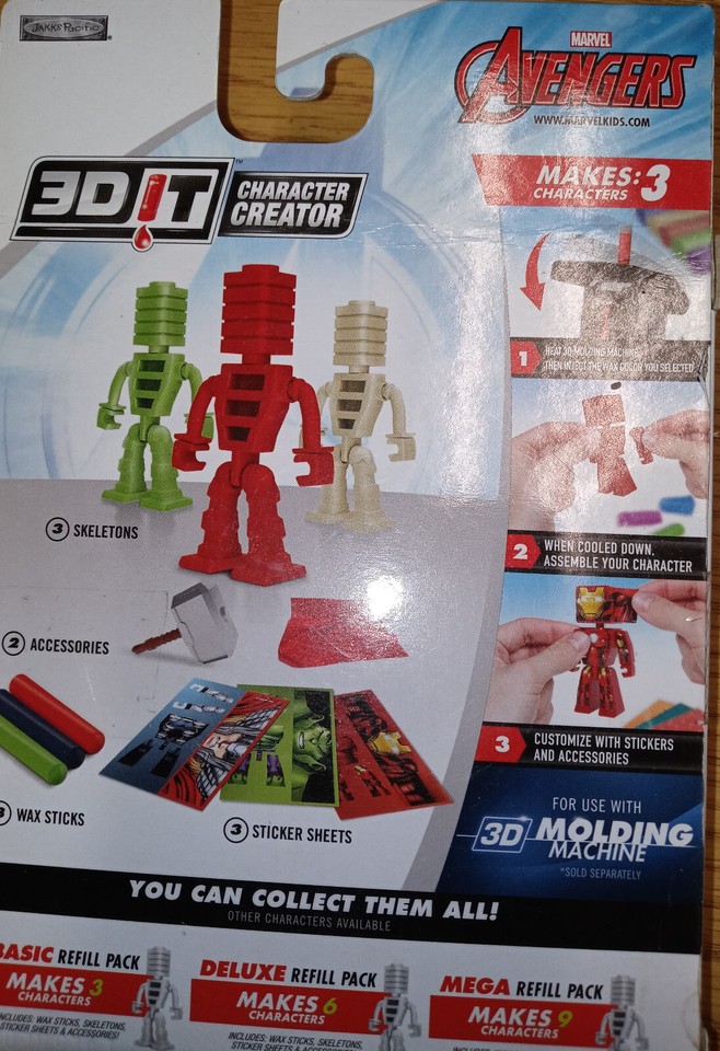3 DIT Character Creator Basic Refill Pack #1 Avengers | eBay