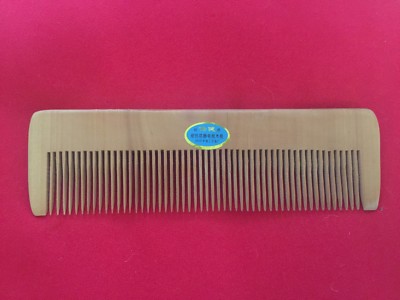 6.74" STURDY MEDIUM POINTY TOOTHED CHERRY WOOD COMB - COMBINE SHIPPING ...