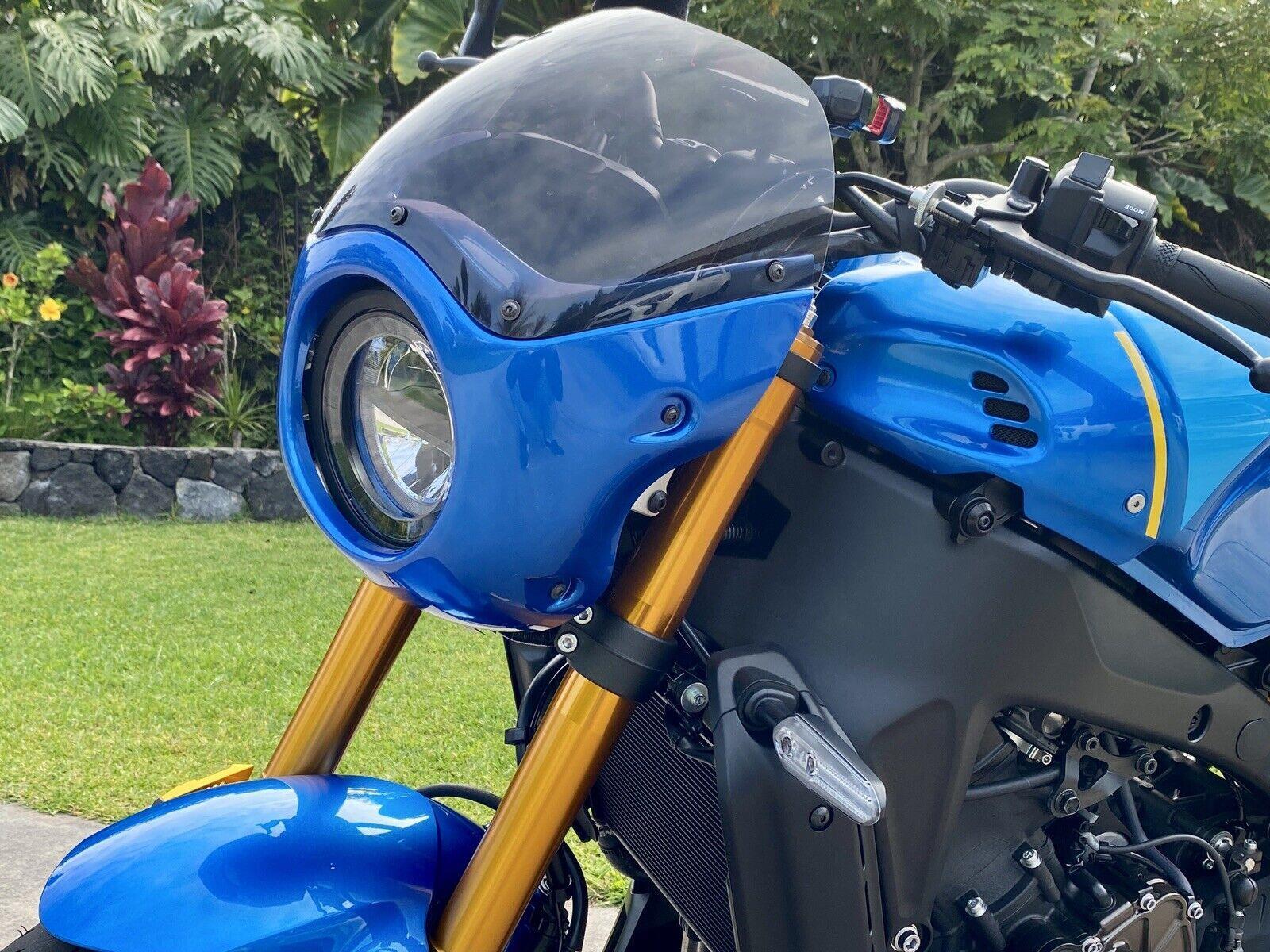 Ermax Cafe Racer Nose Screen Fairing Legend Blue Yamaha XSR 900 2022 ...