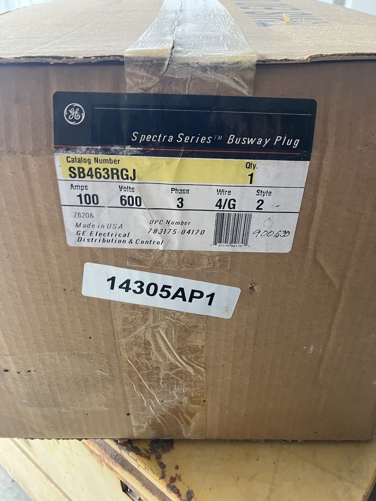 GE bus Duct Switch 100 Amp Spectra Series SB463RGJ | eBay