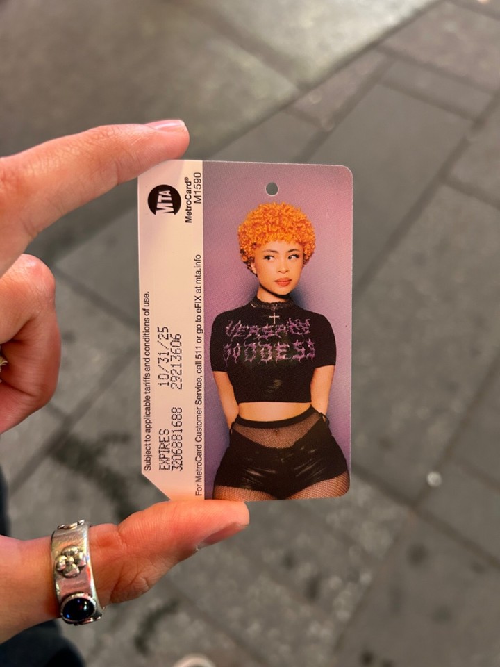2024 Ice Spice Metrocard New York NYC ICESPICE Value On Card Full Fare ...