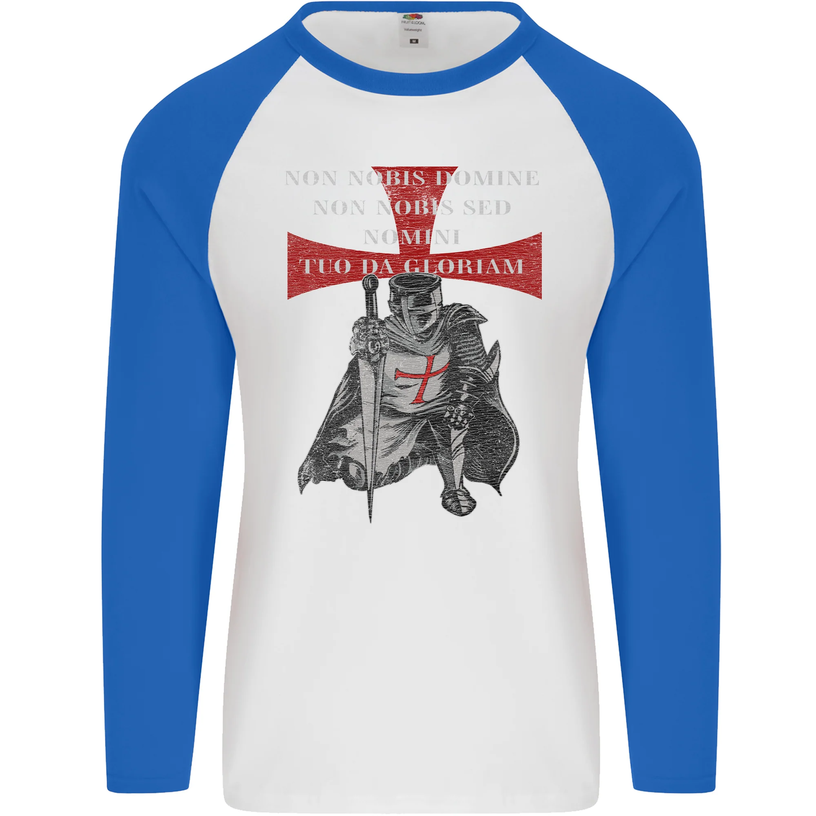 Knights Templar Prayer St. George's Day Mens L/S Baseball T-Shirt | eBay UK