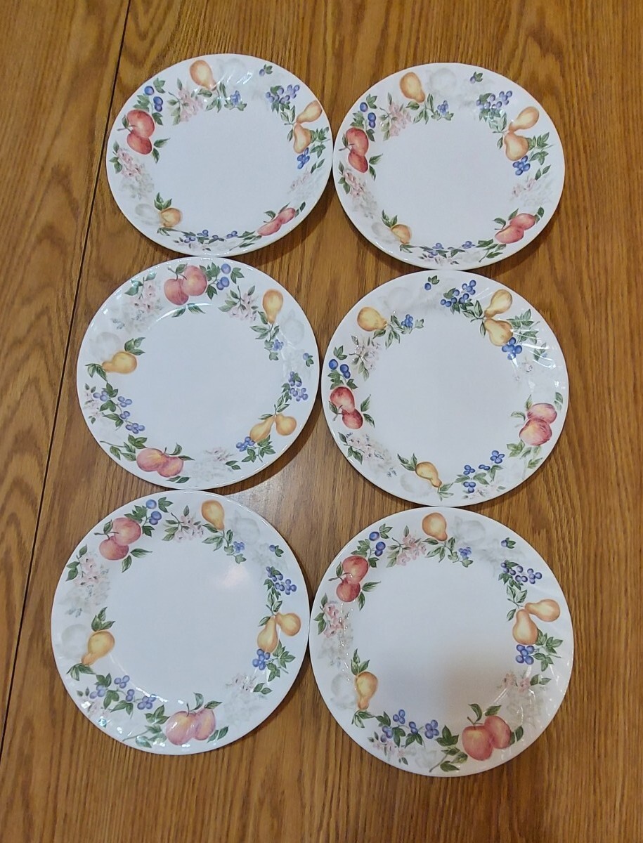 Corelle Chutney Swirl Fruit Bread Dessert Plates 7 1/4" Lot Of 6 EUC | eBay