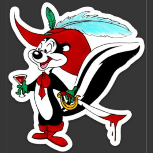 Pepe Le Pew STICKERS French BANNED Skunk Cartoon Vinyl Decal Car Bumper ...