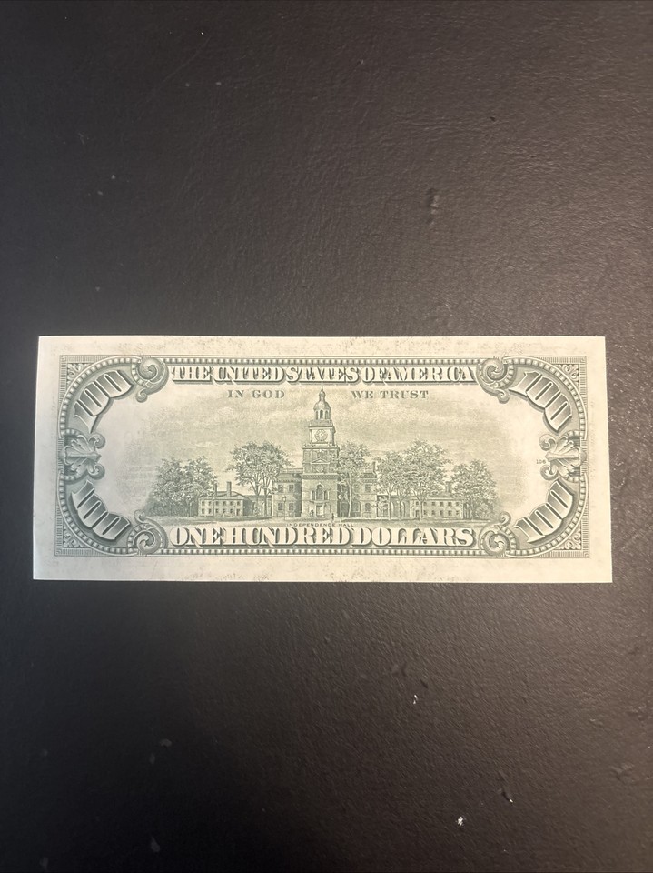 Uncirculated Small Head $100 bill (One Hundred Dollar Bill) - Series ...