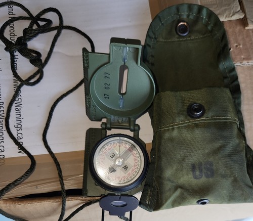Cammenga Model 3h Tritium Lensatic Compass Olive Drab US Military Issue ...