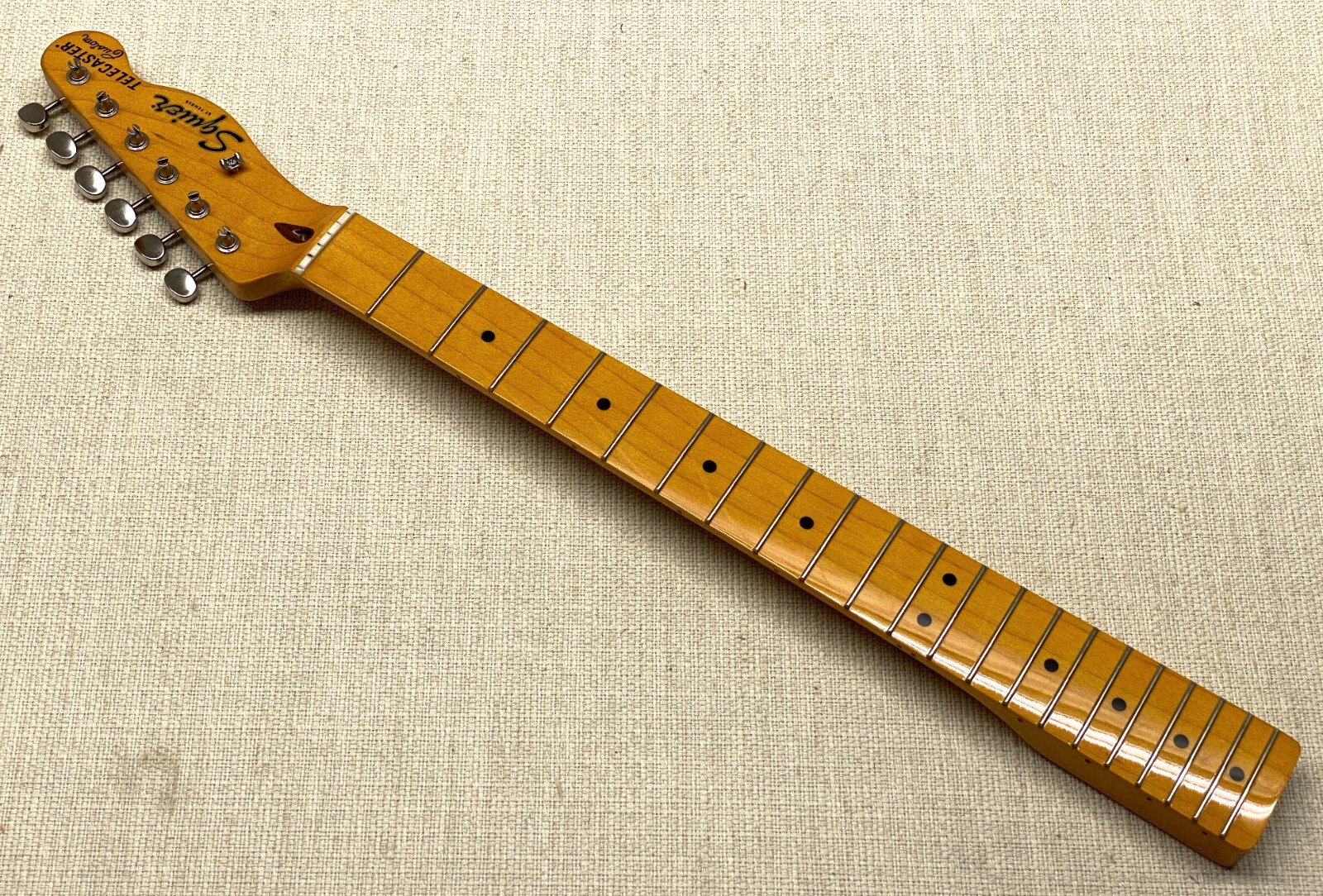 OEM Fender Squier TELECASTER CUSTOM NECK w/TUNING KEYS Maple Classic ...