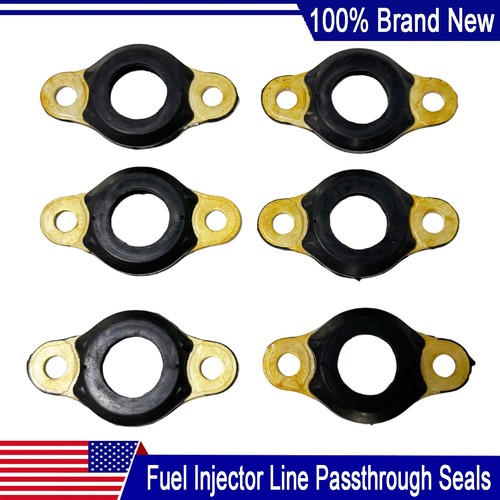 6PCS Fuel Injector Line Passthrough Seals Fits For Detroit Diesel ...