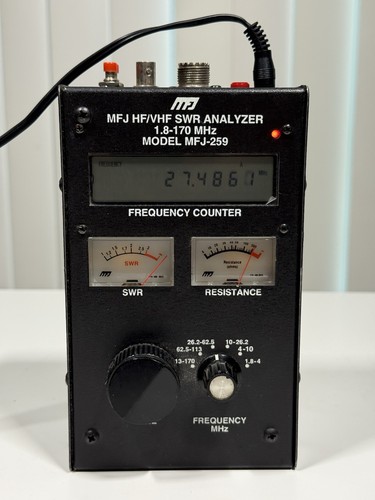 MFJ - 259 HF/VHF SWR ANALYZER 1.8-170 Mhz | eBay