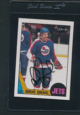 1987/88 O-Pee-Chee #181 Doug Smail Jets Signed Auto *C1099 | eBay