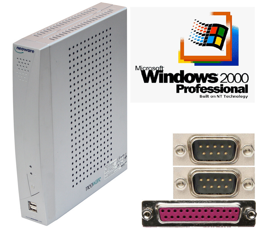 Windows 2000 Computer 40GB Hard Drive DVD-ROM RS232 Serial LPT Parallel ...