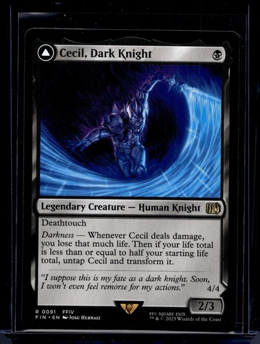 Cecil, Dark Knight - 91 - FIN - NM - MTG Magic the Gathering | eBay