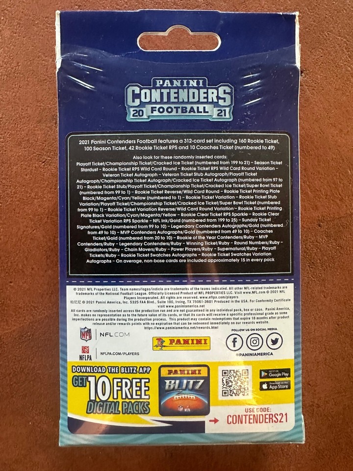 2021 NFL Panini Contenders Fanatics Blaster & Hanger Boxes + Value ...
