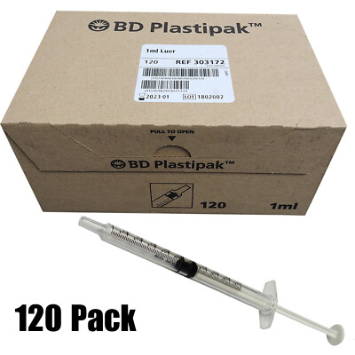 120 X 1ML Disposable Syringe | eBay