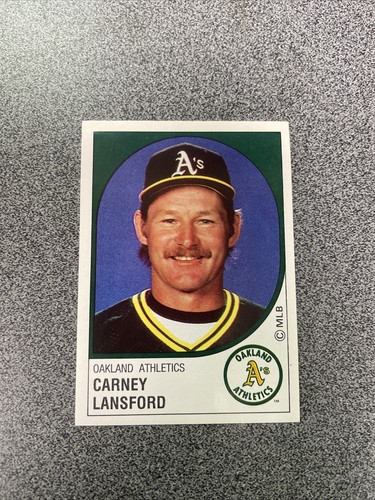 1988 Panini MLB Baseball Sticker Carney Lansford #169 Oakland A’s | eBay