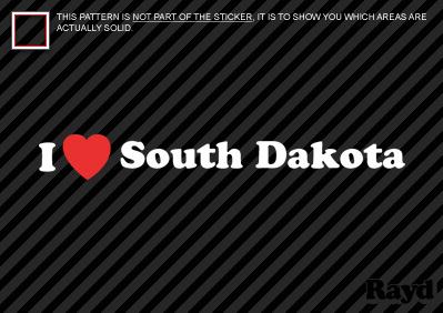 (2) I Love South Dakota Sticker Decal Die-Cut Vinyl | eBay