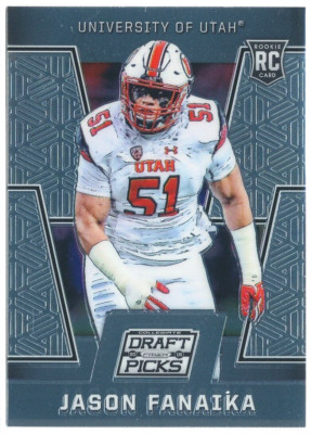 Jason Fanaika - Utah Utes - 2016 Prizm Draft Picks Football - RC - #230 ...