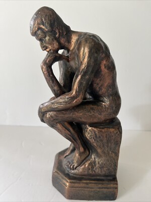 Vtg Heavy Solid Rodin’s The Thinker (Thinking Man) | eBay