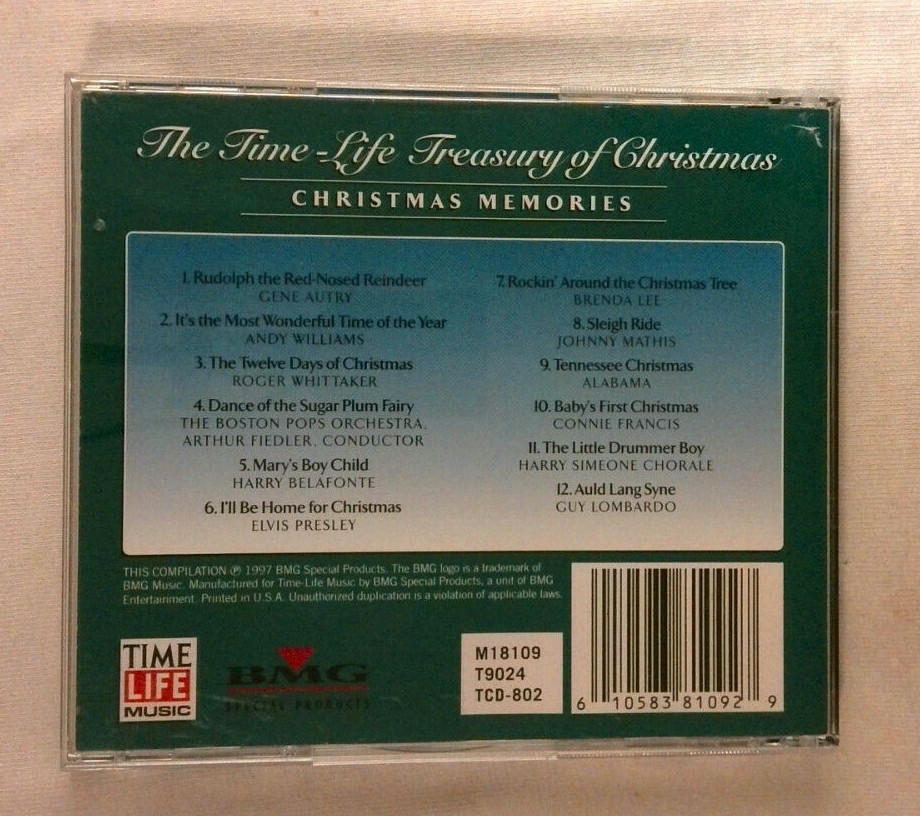 The Time Life Treasury of Christmas, Christmas Memories [USED CD ...