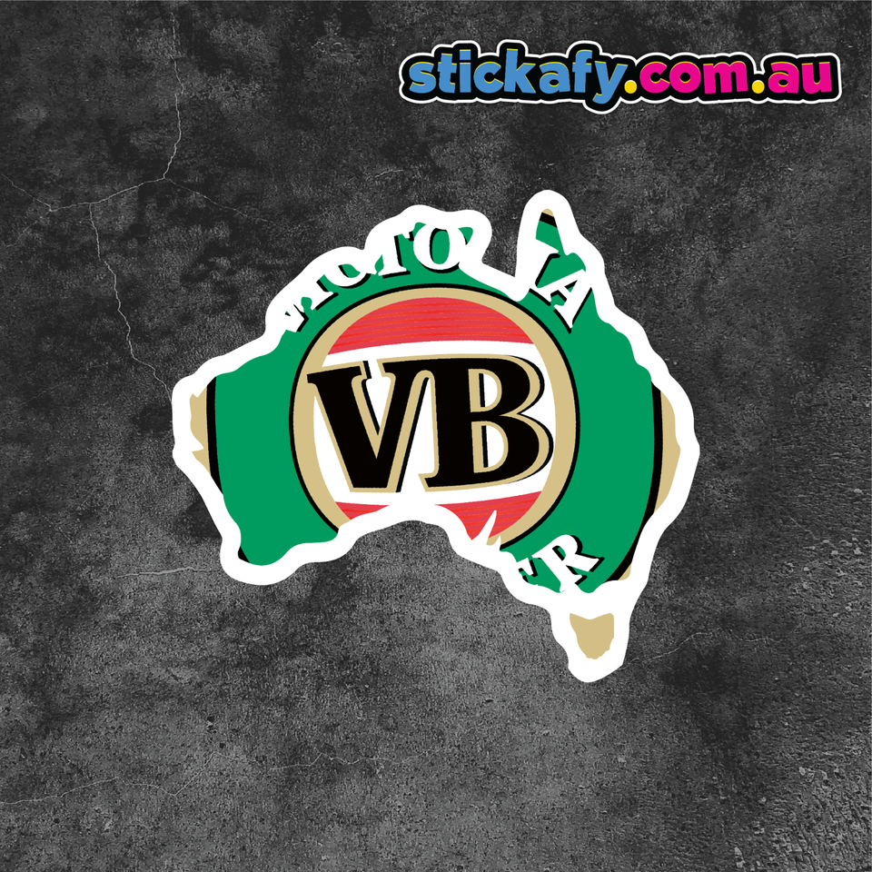 Aussie VB Sticker Funny Laptop Car Window Bumper 4x4 Decal JDM ...