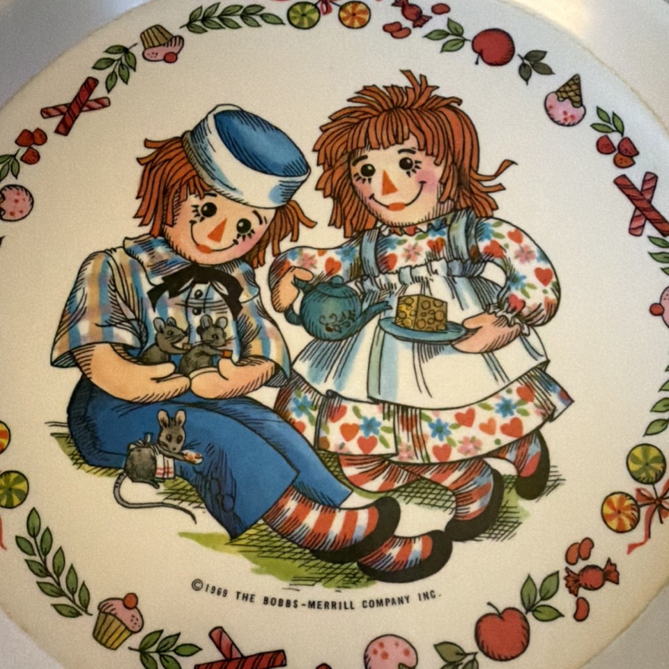 The Bobbs-Merrill Raggedy Ann & Andy Ceramic Collector Plate 1980s | eBay