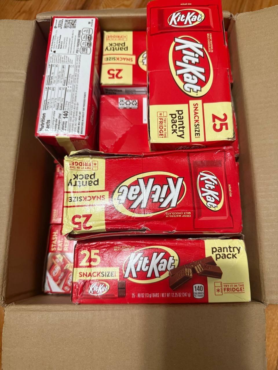 all 5 boxes for $ 25! KIT KAT Milk Chocolate Wafer Snack Size | eBay