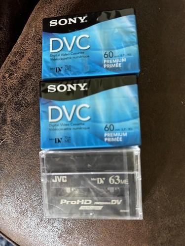Sony DVC 60 Minute Digital Video Cassette Videocassette Premium - Lot ...